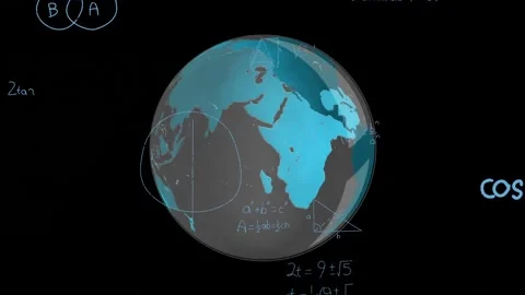 Animation of mathematical equation and d... | Stock Video | Pond5