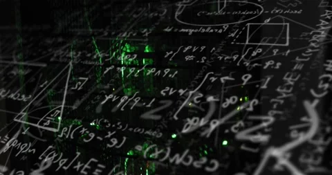 Animation of mathematical equation and d... | Stock Video | Pond5
