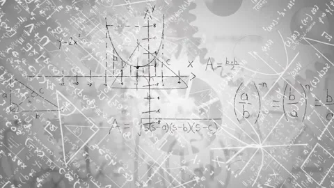 Animation of mathematical equation and d... | Stock Video | Pond5