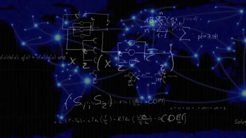 Animation of mathematical equation and d... | Stock Video | Pond5