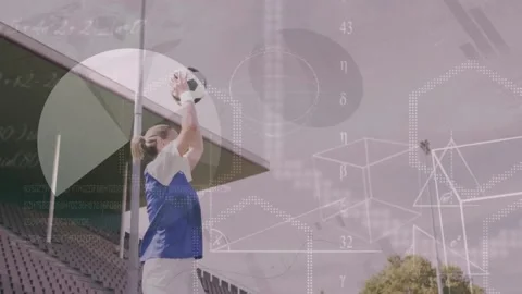 Animation of mathematical equations and ... | Stock Video | Pond5