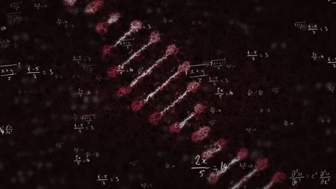 Animation of mathematical equations and ... | Stock Video | Pond5