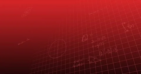 Animation of mathematical equations and ... | Stock Video | Pond5