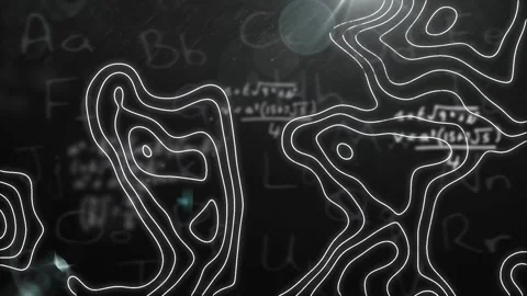 Animation of mathematical equations and ... | Stock Video | Pond5