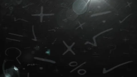 Animation Of Mathematical Equations On B Stock Video Pond5
