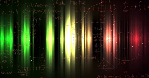 Animation of mathematical equations on b... | Stock Video | Pond5
