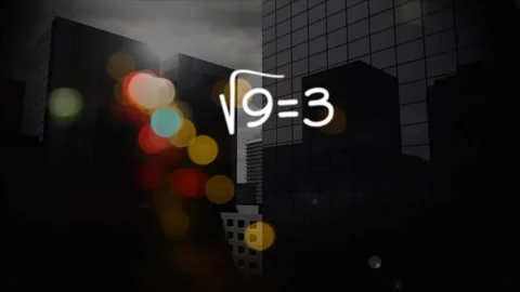 Animation of mathematical equations with... | Stock Video | Pond5