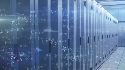 Animation of mathematical equations floa... | Stock Video | Pond5