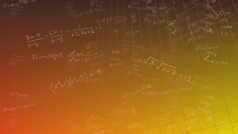 Animation of mathematical equations floa... | Stock Video | Pond5