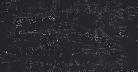 Animation of mathematical equations, for... | Stock Video | Pond5