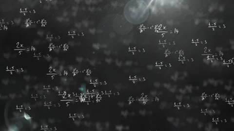 Animation of mathematical equations movi... | Stock Video | Pond5