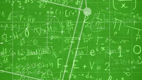 Animation of mathematical equations movi... | Stock Video | Pond5
