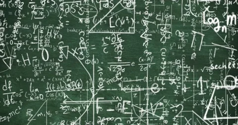 Animation of mathematical equations movi... | Stock Video | Pond5