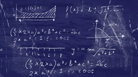 Animation of mathematical equations movi... | Stock Video | Pond5