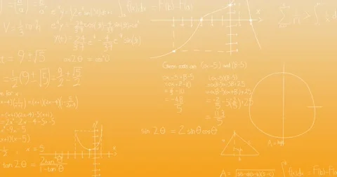 Animation of mathematical equations on o... | Stock Video | Pond5