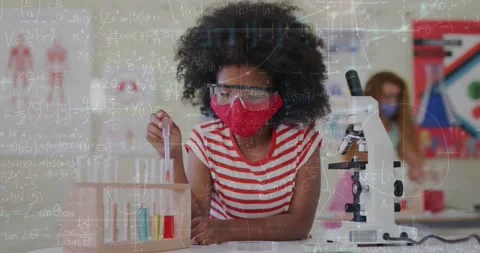 Animation of mathematical equations over... | Stock Video | Pond5