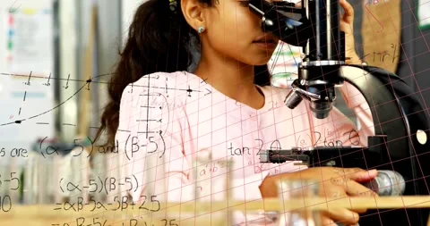 Animation of mathematical equations over... | Stock Video | Pond5