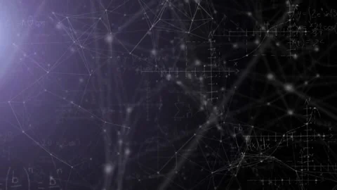 Animation of mathematical equations over... | Stock Video | Pond5