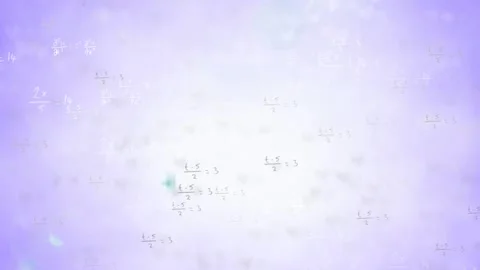 Animation of mathematical equations over... | Stock Video | Pond5