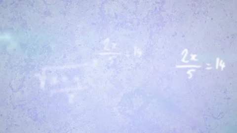Animation of mathematical equations over... | Stock Video | Pond5