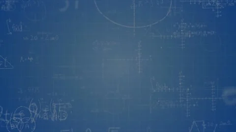 Animation of mathematical equations over... | Stock Video | Pond5