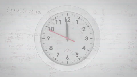 Animation of mathematical equations over... | Stock Video | Pond5