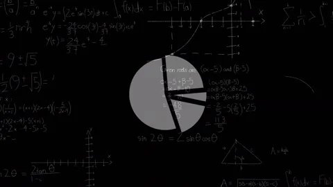 Animation of mathematical equations over... | Stock Video | Pond5