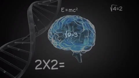 Animation of mathematical equations over... | Stock Video | Pond5