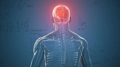 Animation of mathematical equations over... | Stock Video | Pond5