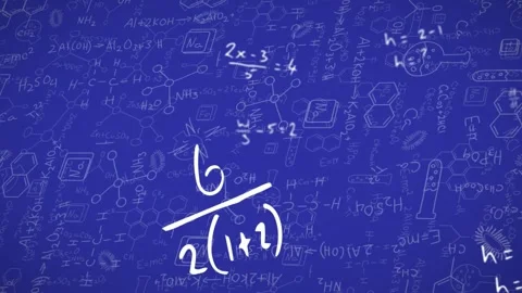 Animation of mathematical equations over... | Stock Video | Pond5