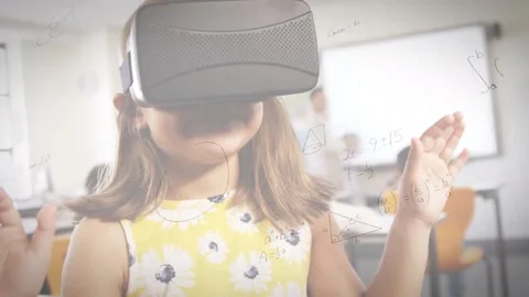 Animation of mathematical equations over... | Stock Video | Pond5