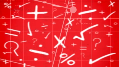 Animation of mathematical equations over... | Stock Video | Pond5