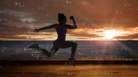 Animation of mathematical equations over... | Stock Video | Pond5