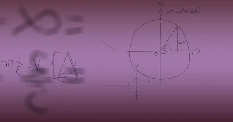 Animation of mathematical equations on p... | Stock Video | Pond5