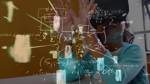 Animation of mathematical formulas over ... | Stock Video | Pond5