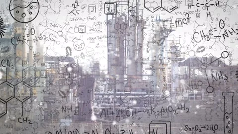 Animation of mathematical formulas over ... | Stock Video | Pond5