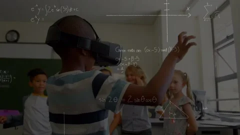 Animation of mathematical formulas over ... | Stock Video | Pond5