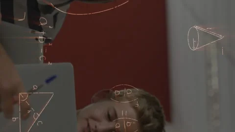 Animation of mathematical formulas over ... | Stock Video | Pond5