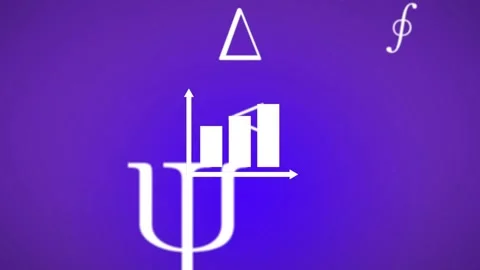 Animation of mathematical symbols and ba... | Stock Video | Pond5