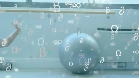 Animation of mathematical symbols floati... | Stock Video | Pond5