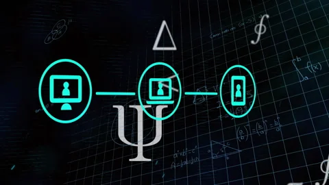 Animation of mathematical symbols, formu... | Stock Video | Pond5