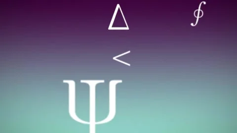 Animation of mathematical symbols moving... | Stock Video | Pond5