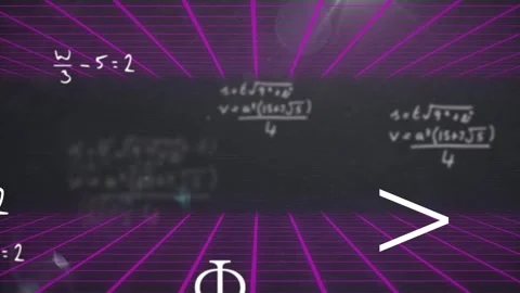 Animation of mathematics equations and s... | Stock Video | Pond5