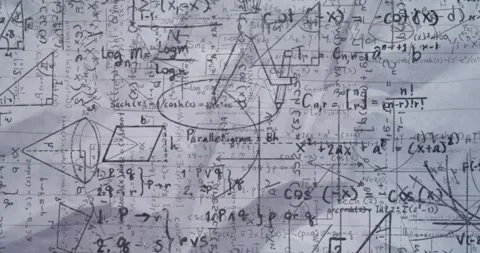 Animation of mathematics formulas on gre... | Stock Video | Pond5