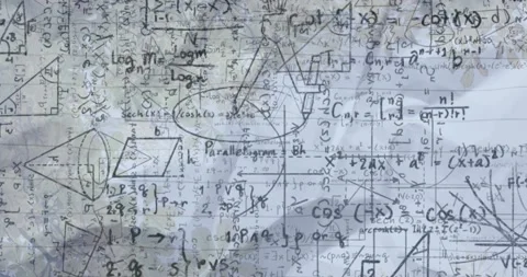 Animation of mathematics formulas on gre... | Stock Video | Pond5