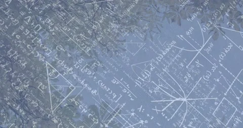 Animation of mathematics formulas on gre... | Stock Video | Pond5