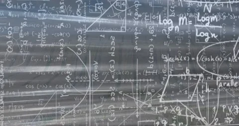 Animation of mathematics formulas on gre... | Stock Video | Pond5