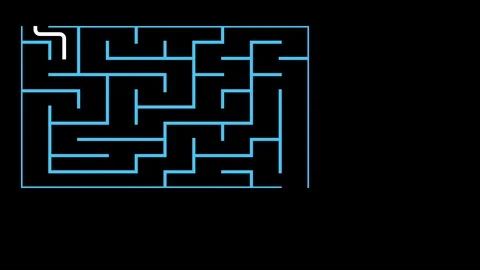 animation of Maze With possible Solution | Stock Video | Pond5