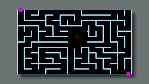 animation of Maze With red text and gre... | Stock Video | Pond5