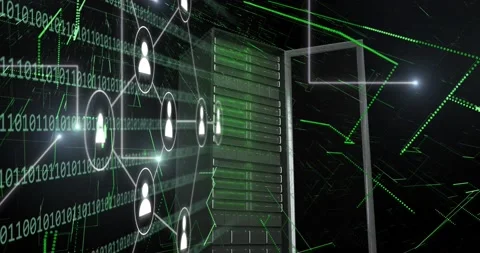 Animation of media icons and spots over ... | Stock Video | Pond5